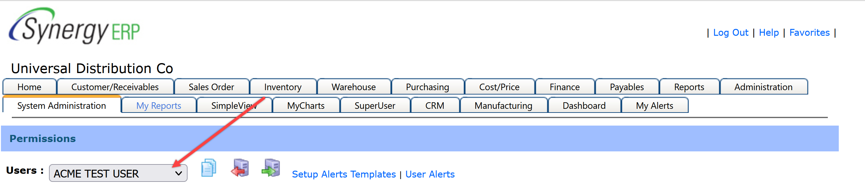 ERP System Administration - Add/Edit