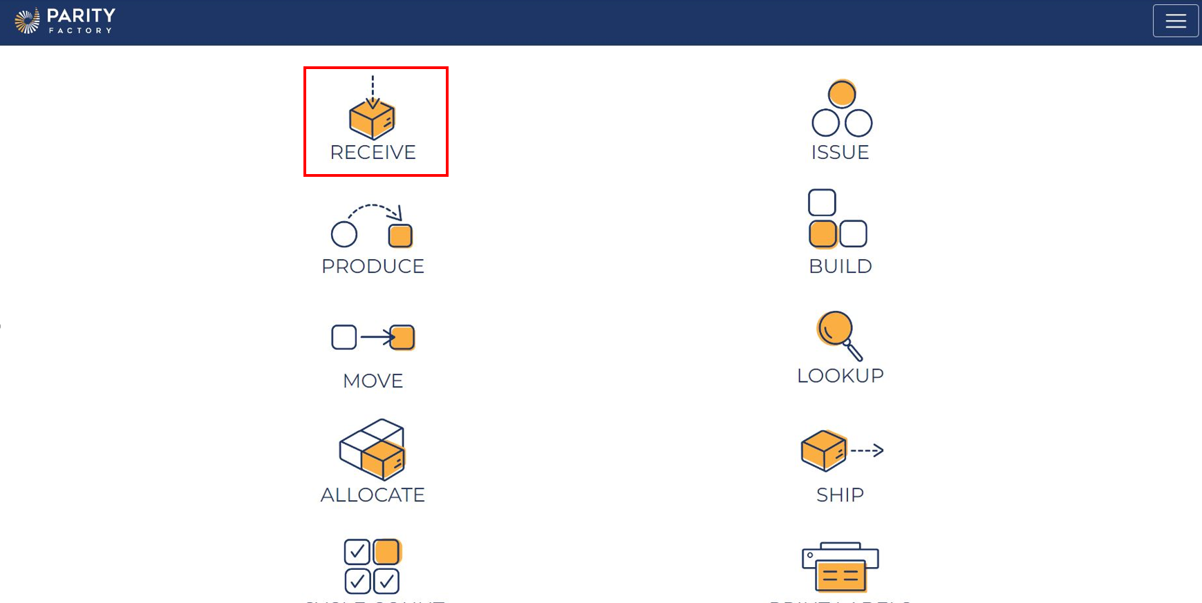 Receiving Multiple Tracked Items