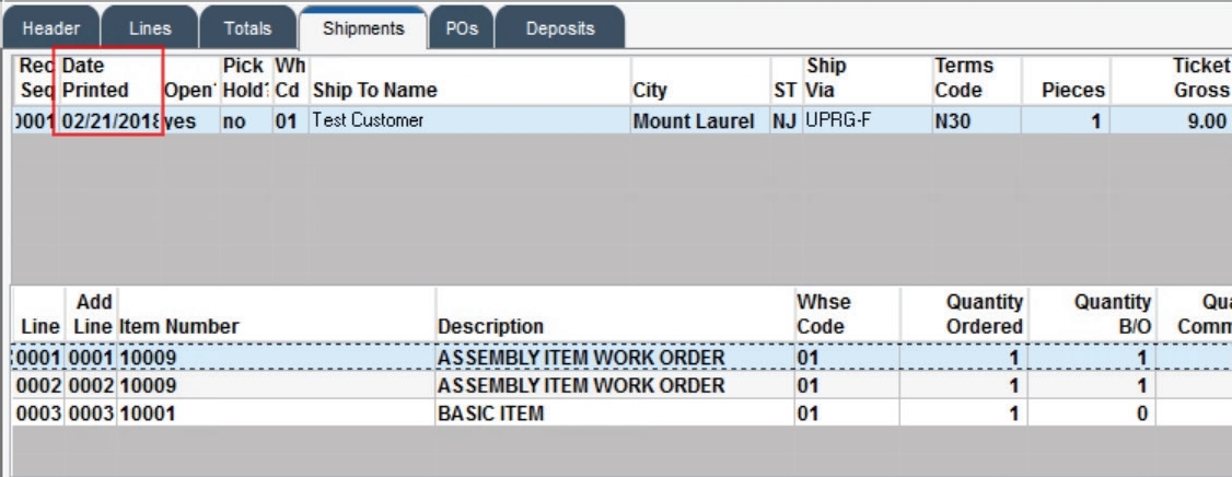 Creating or Modifying a Sales Order