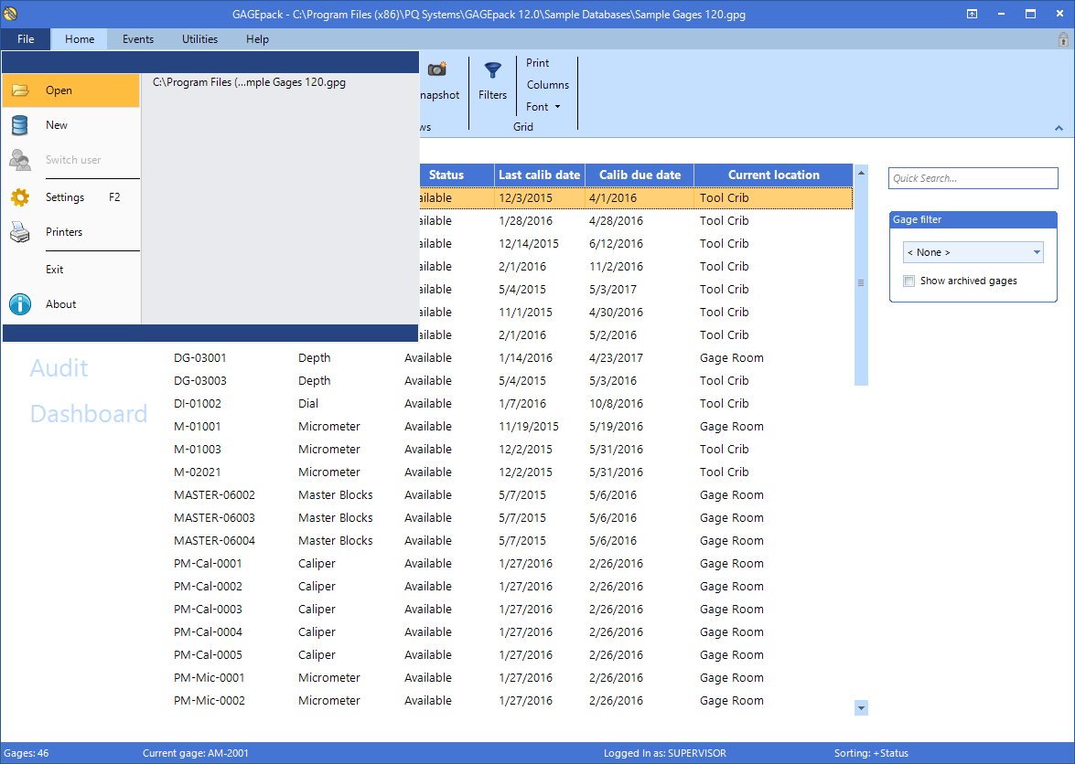 GAGEpack Database Overview