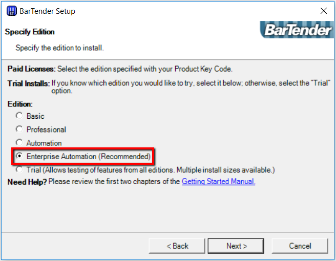 Bartender Install Guide